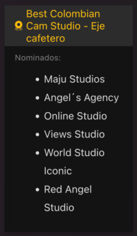 MaJu Studios Nominados Lalexpo Awards 2022 - MaJu Studios » Modelos WebCam Manizales